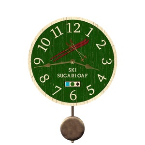 Ski Lodge Clock- Personalized Ski Clock - Etsy