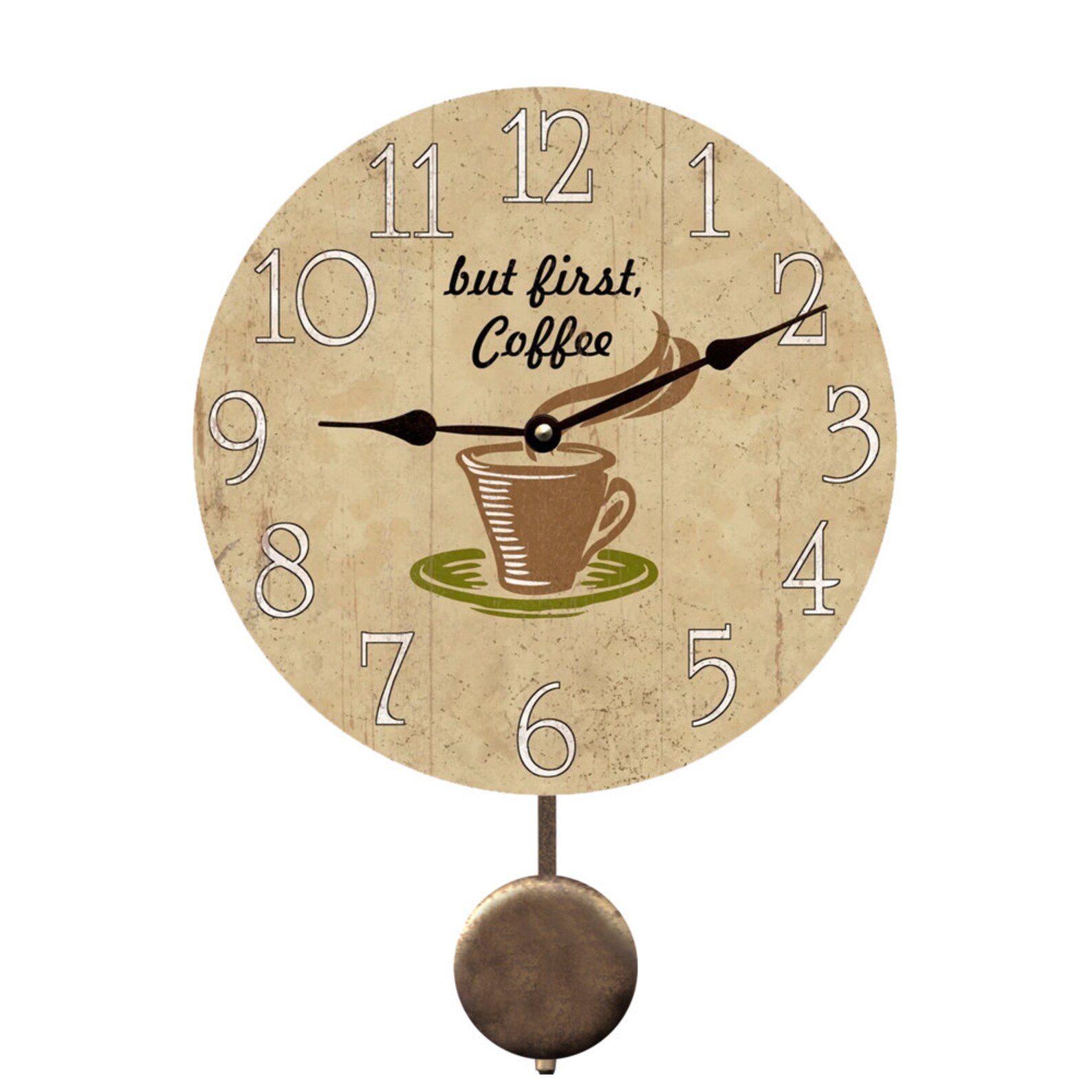 Coffee Clock but First Coffee Clock Coffee Bar Clock - Etsy