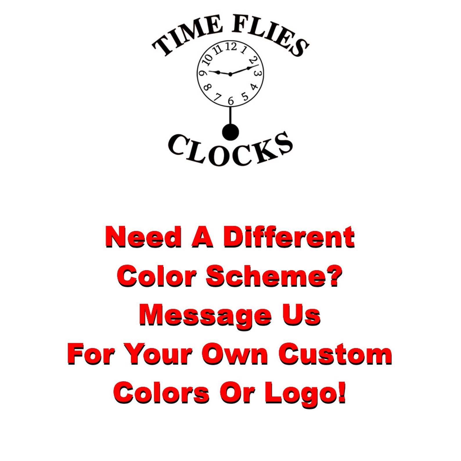 Personalized Pizza Shop Clock Custom Logo Clock | Etsy