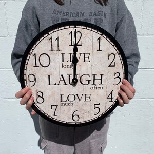 Live Laugh Love Clock - Etsy