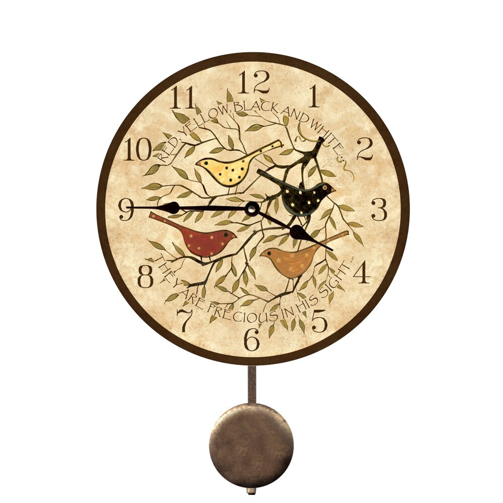 Peace Clock- Precious in His Sight Clock- Religious Folk Art Clock - Etsy