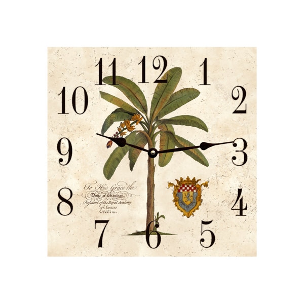 Palm Tree Clock - Etsy