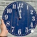 Rustic Blue Clock Blue Clock - Etsy