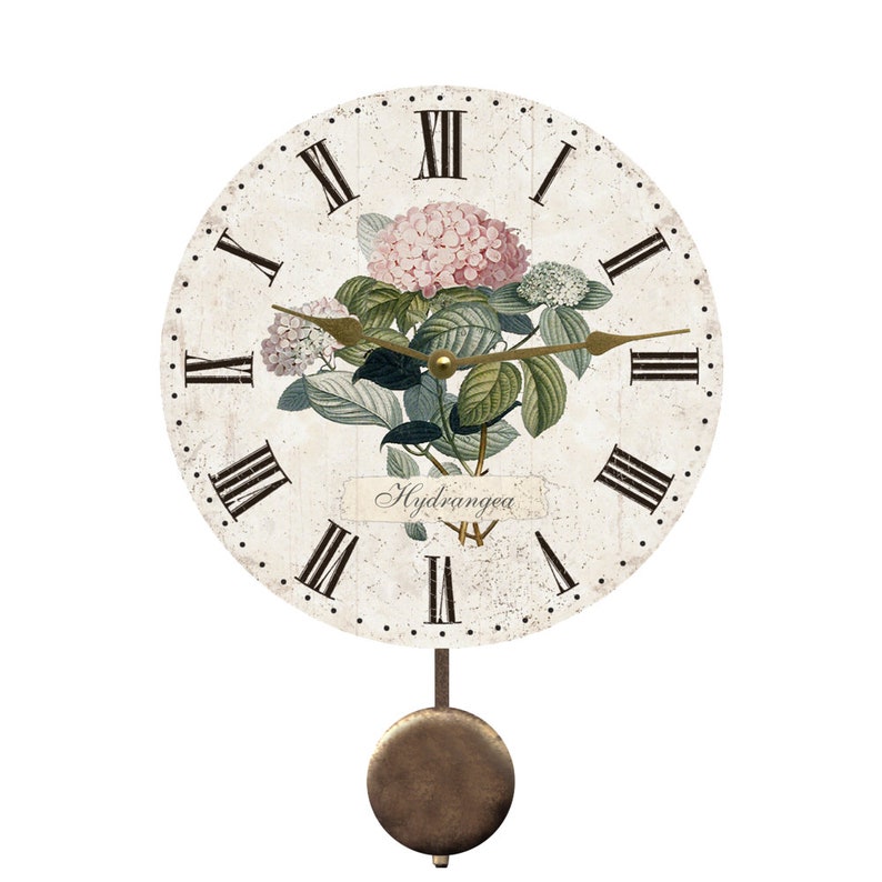 Hydrangea Clock - Etsy