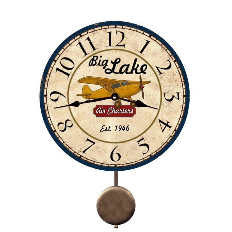Vintage Airplane Clock | Aviation Wall Clock | Pilot Gift | Airplane ...