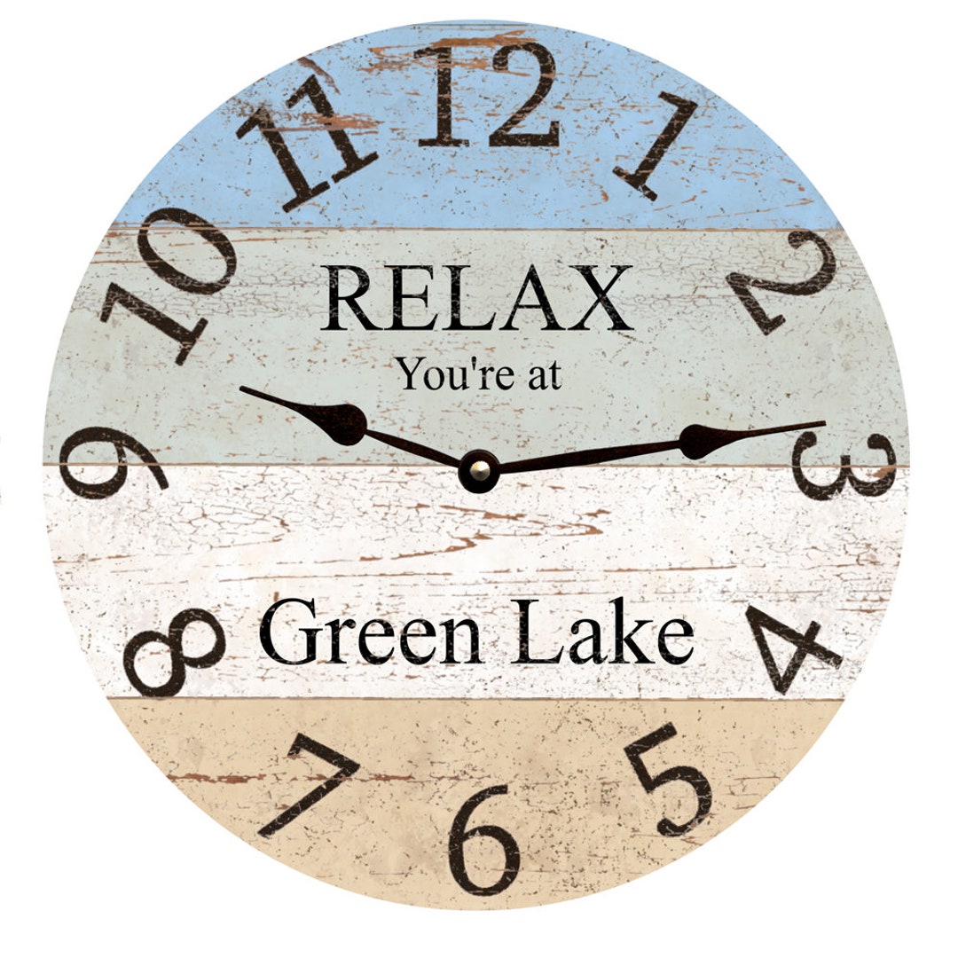 Cottage Clock- Personalized Cottage Clock - Etsy
