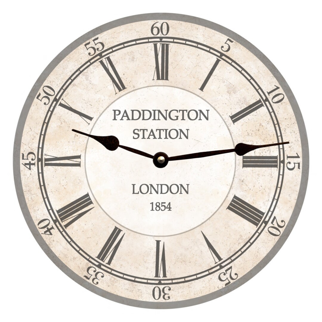 Gray Wall Clock- Personalized Gray Clock - Etsy