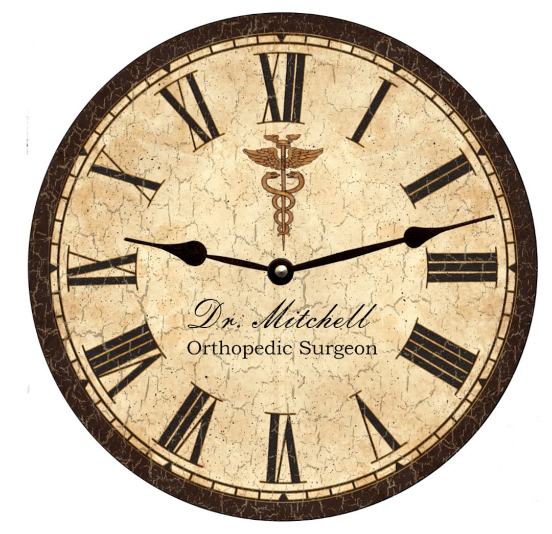 Personalized Doctor Clock- Custom Doctor Name Clock - Etsy