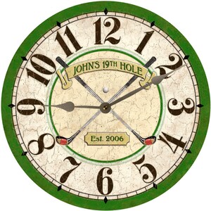 Golf Clock- Personalized Golf Clock - Etsy