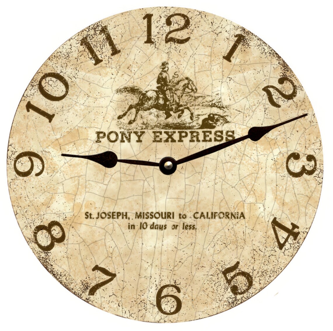 Pony Express Equestrian Clock Unique Horse Clock - Etsy