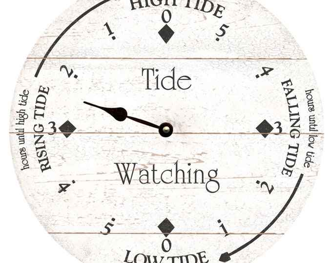 Tide Clock, Ceramic, Ocean Tides, Time, Epic Wave, High Tide, Low Tide ...