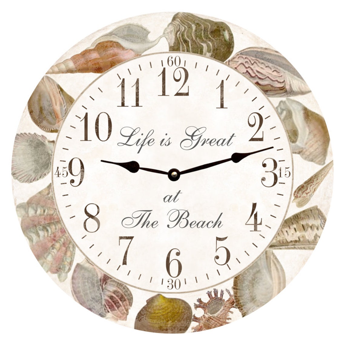 Seashell Clock- Personalized Sea Shell Clock - Etsy
