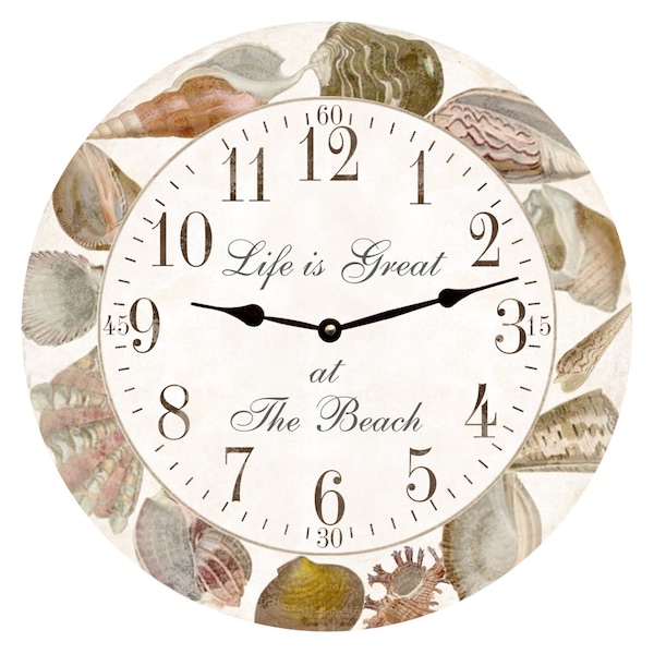 Seashell Clock - Etsy