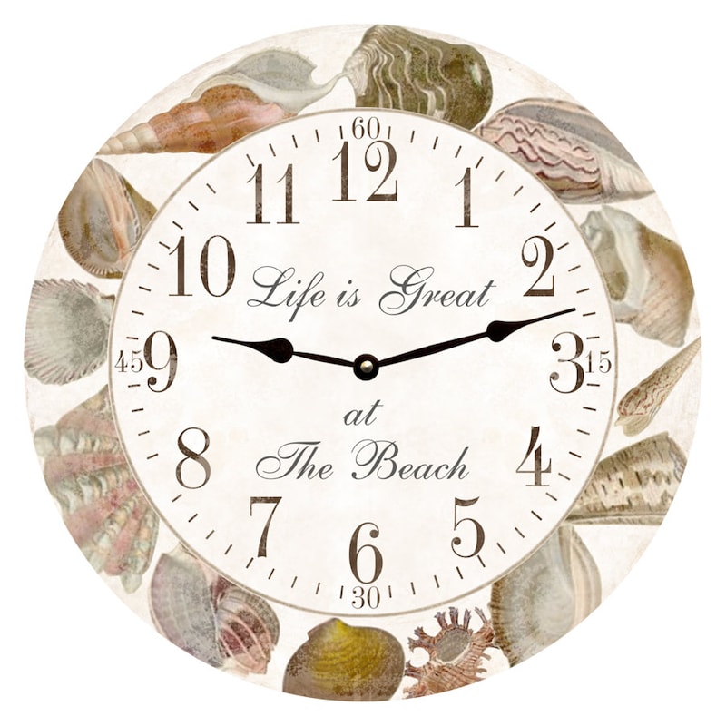 Seashell Clock - Etsy