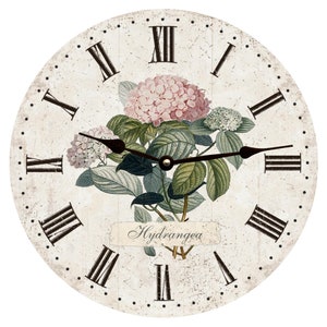 Hydrangea Clock - Etsy