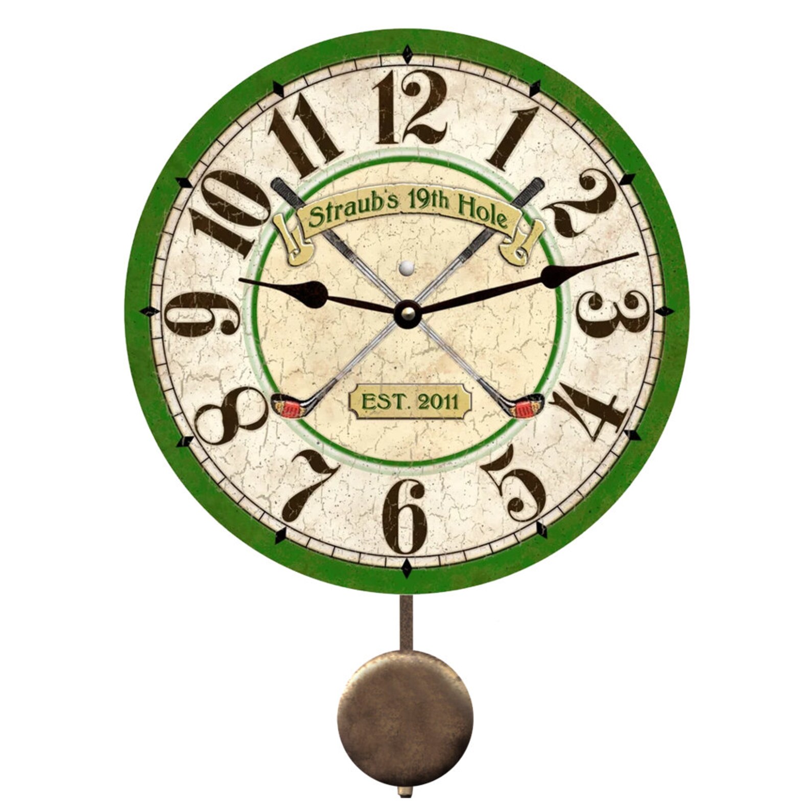 Golf Clock- Personalized Golf Clock - Etsy