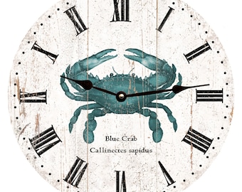 Blue Crab Clock - Etsy