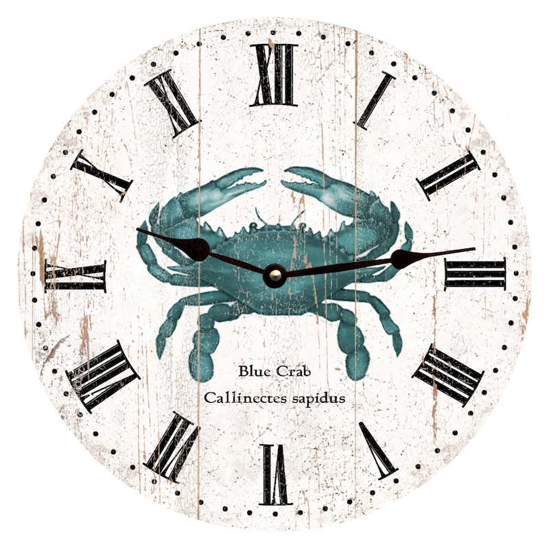 Blue Crab Clock - Etsy