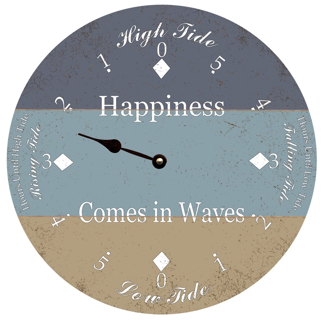Custom Multicolor Tide Clock – Handmade and Personalized - Etsy