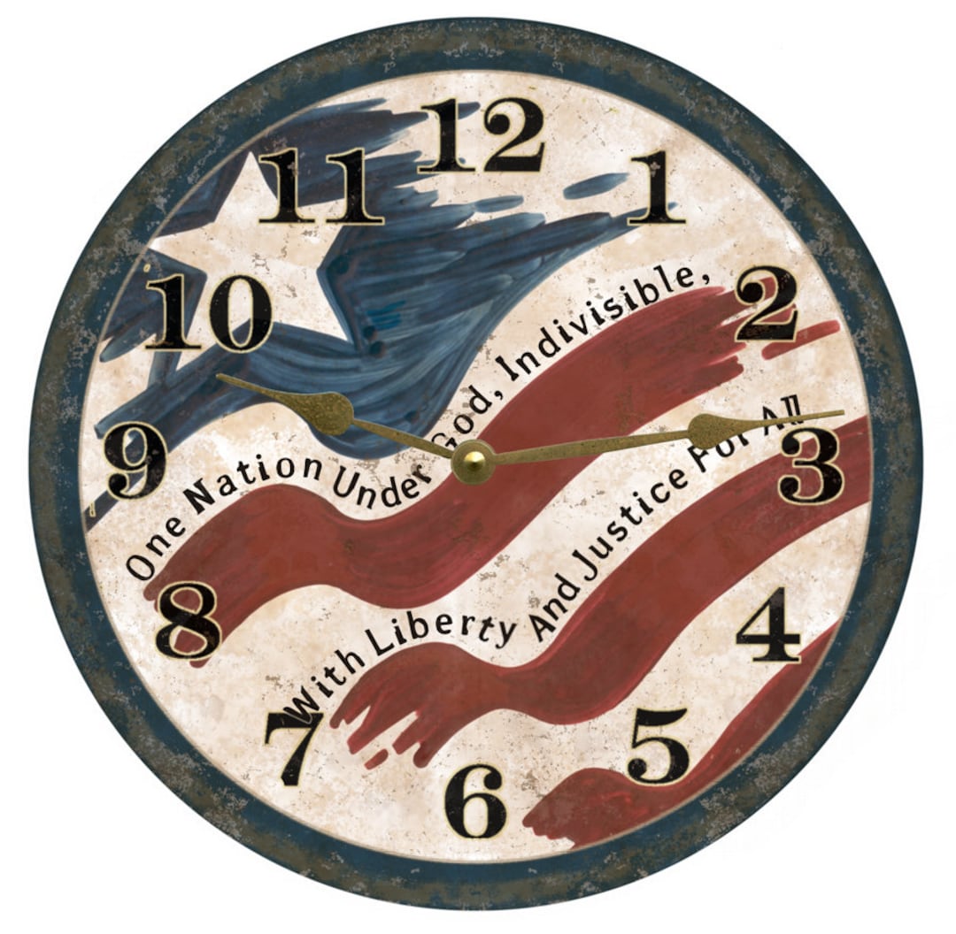 Handmade Americana Clock – Patriotic Wall Decor - Etsy