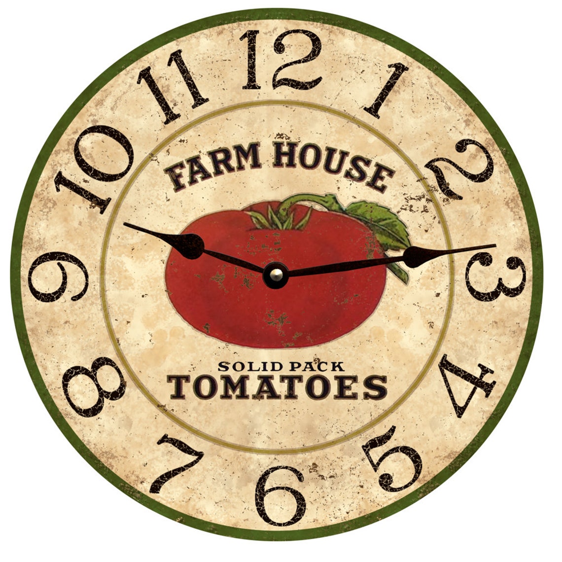 Tomato Clock Harvest Clock Country Kitchen Clock - Etsy