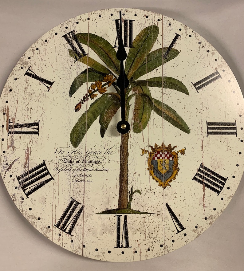 Palm Tree Clock - Etsy