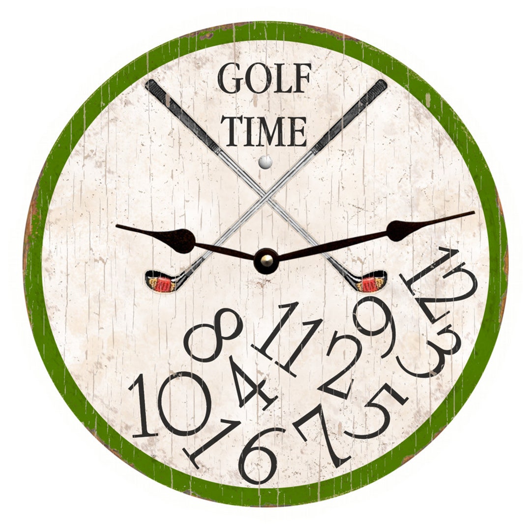 Unique Handmade Golf Clock – Elevate Your Golf-themed Room - Etsy