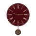 Burgundy Clock - Etsy