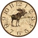 Rustic Moose Clock - Etsy