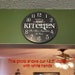 Personalized Kitchen Wall Clock Gray Kitchen Clock - Etsy