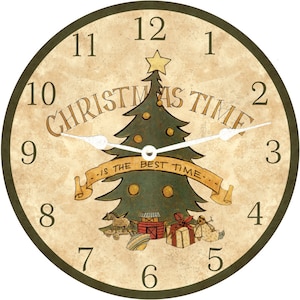 Christmas Time Clock - Etsy