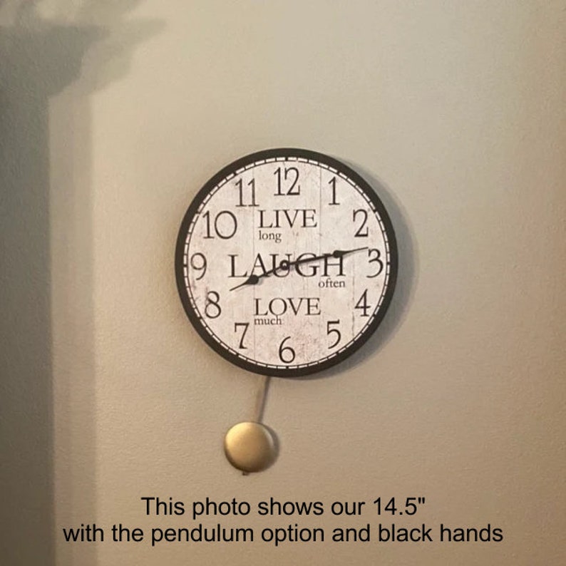 Live Laugh Love Clock - Etsy