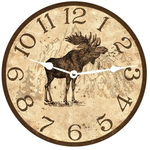 Rustic Moose Clock - Etsy