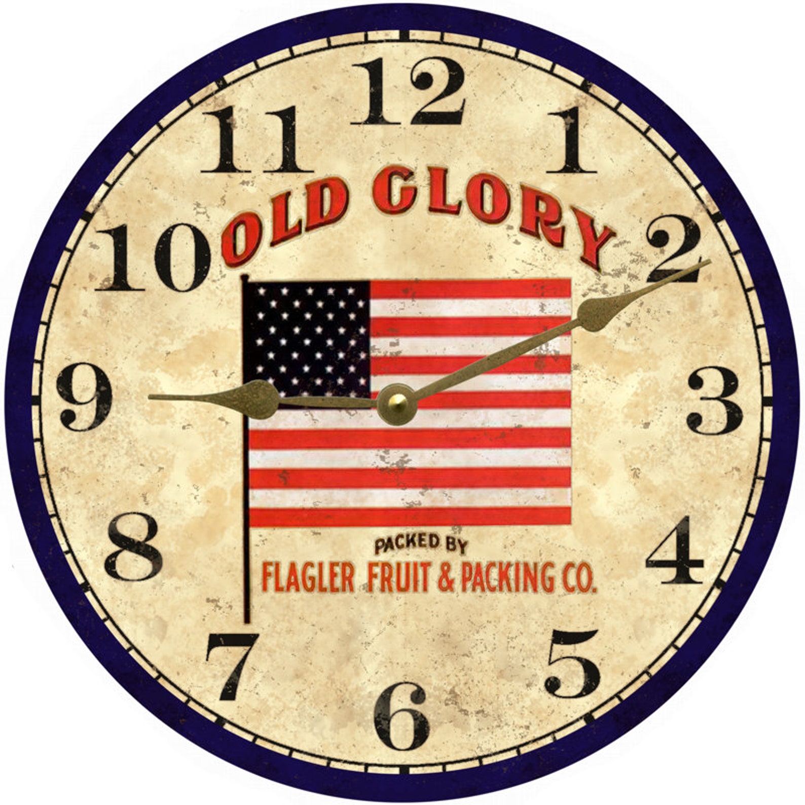Patriotic Clock- American Flag Clock- 4th of July Clock - Etsy