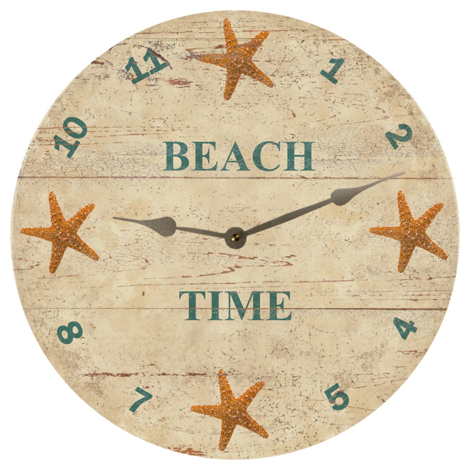 Personalized Starfish Clock - Etsy