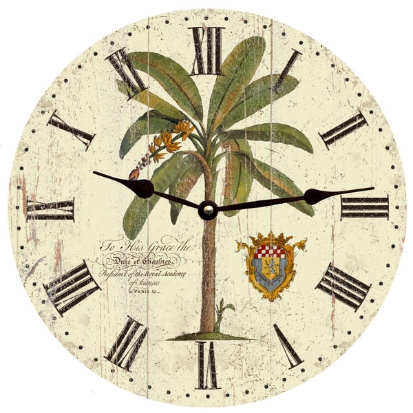 Palm Tree Clock - Etsy