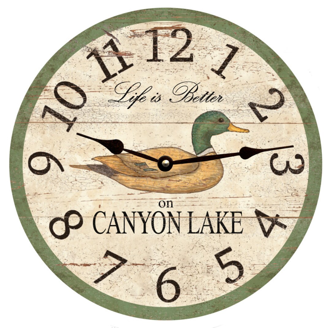 Duck Clock- Personalized Duck Clock - Etsy