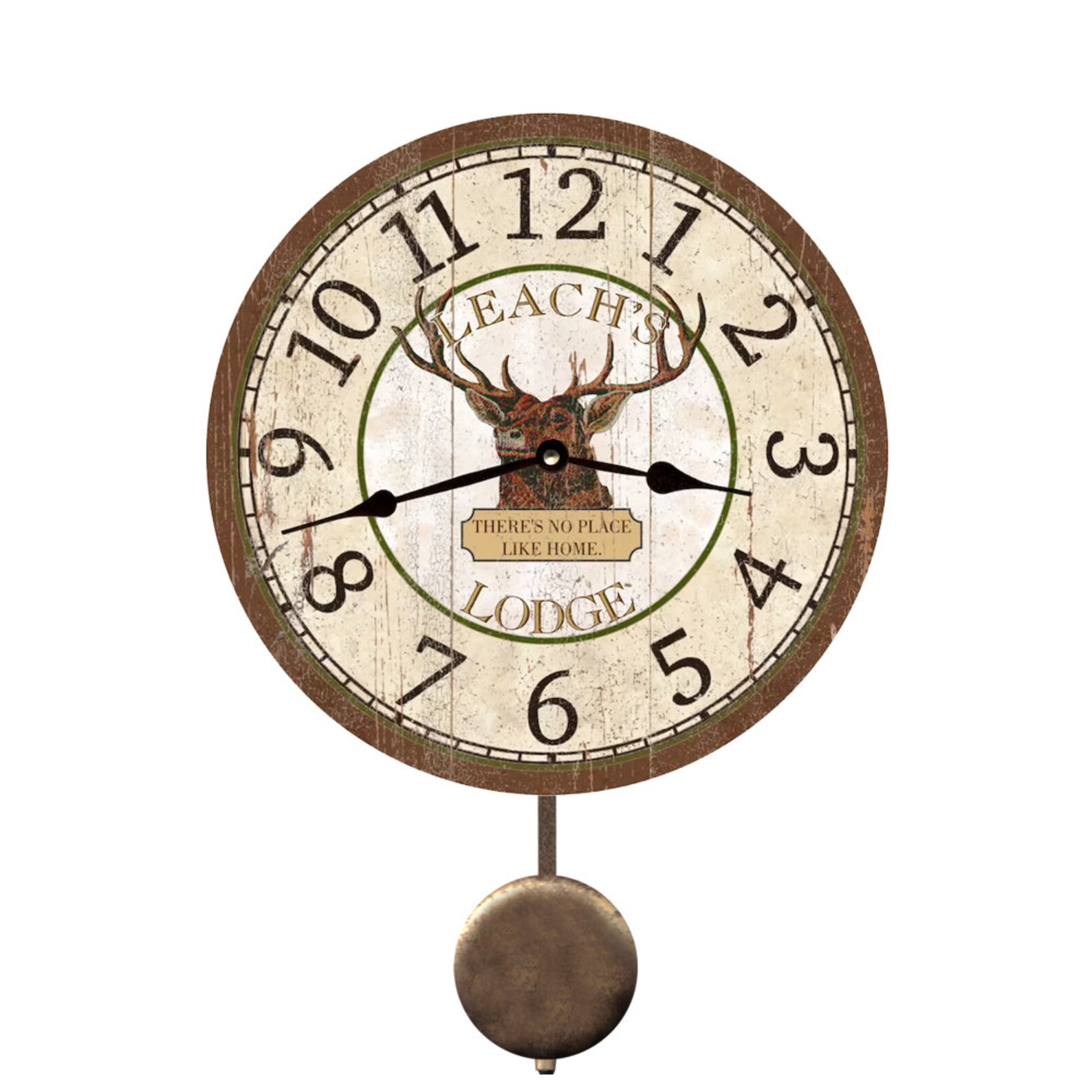 Personalized Deer Clock Deer Lodge Clock - Etsy