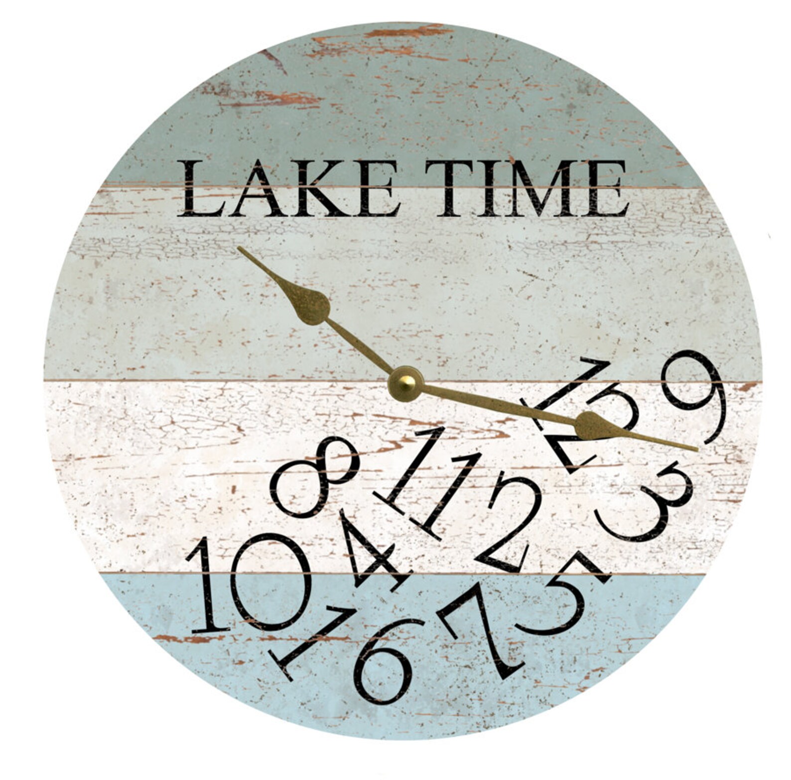 LAKE TIME Clock Four Color Whatever Lake Time Clock - Etsy