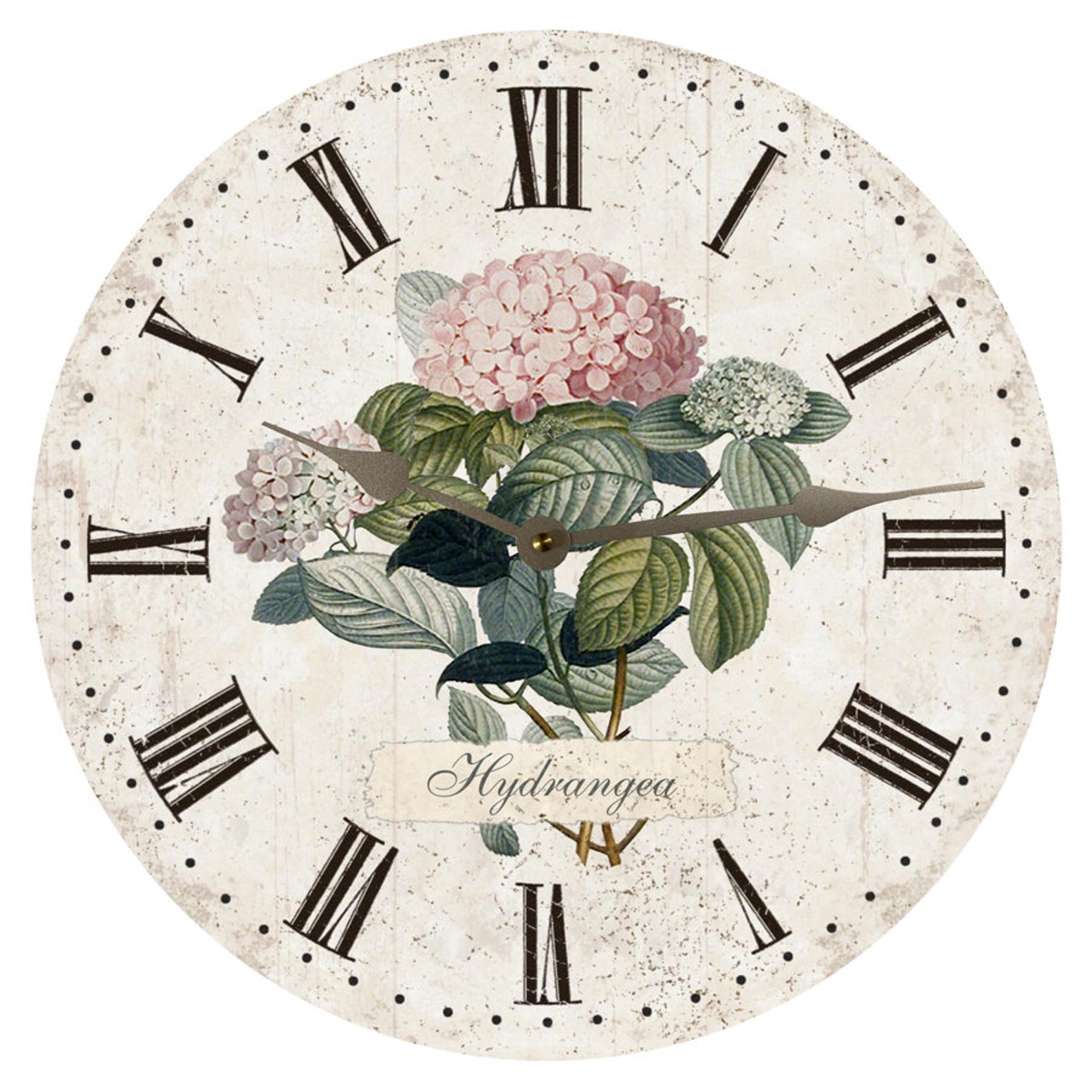 Hydrangea Clock - Etsy