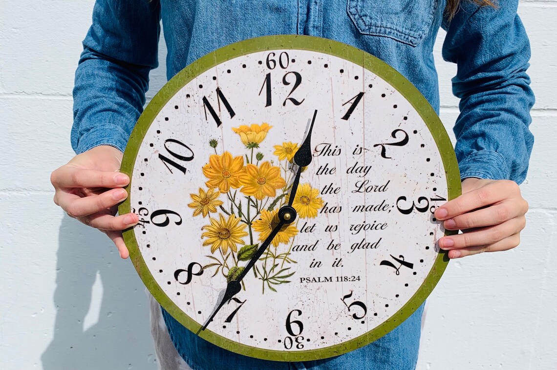 Christian Clock This is the Day the Lord Has Made Clock | Etsy
