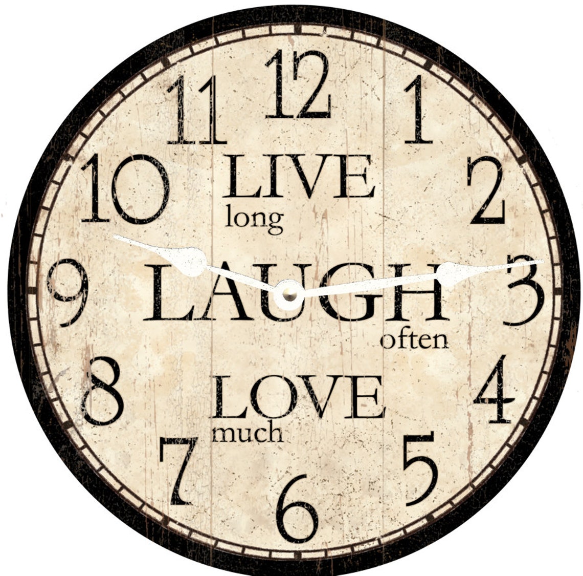 Live Laugh Love Clock - Etsy