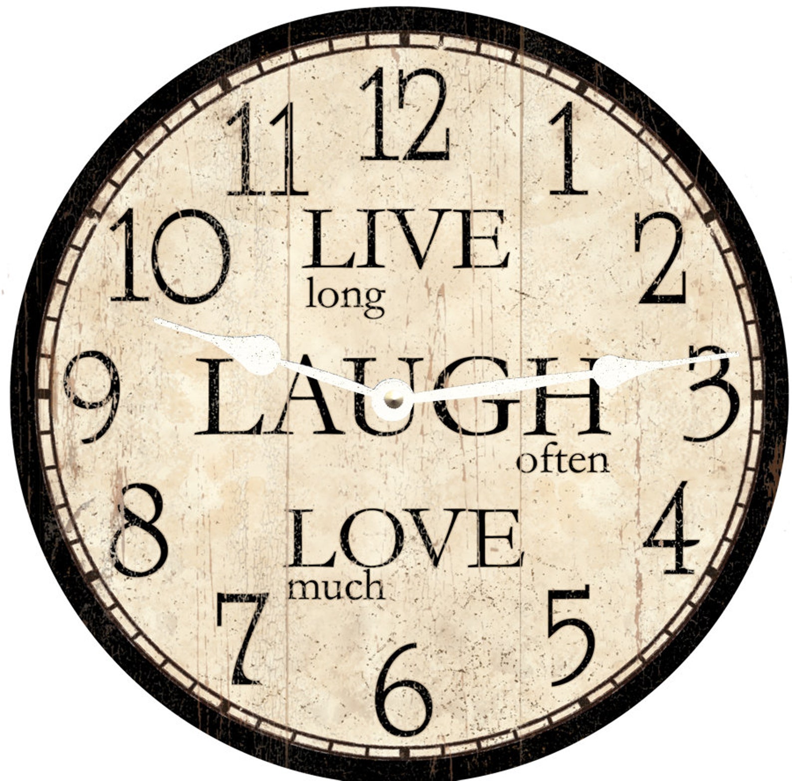 Live Laugh Love Clock - Etsy