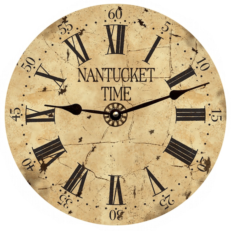 Nantucket Time Clock Nantucket Island Wall Clock | Etsy