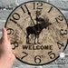 Lodge Clock Welcome Moose Lodge Clock - Etsy