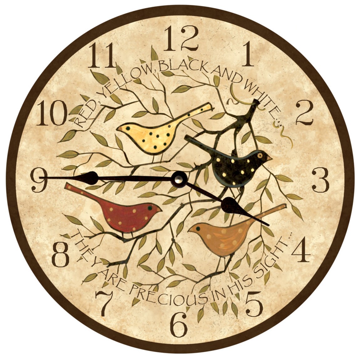 Peace Clock Precious in His Sight Clock Religious Folk Art - Etsy