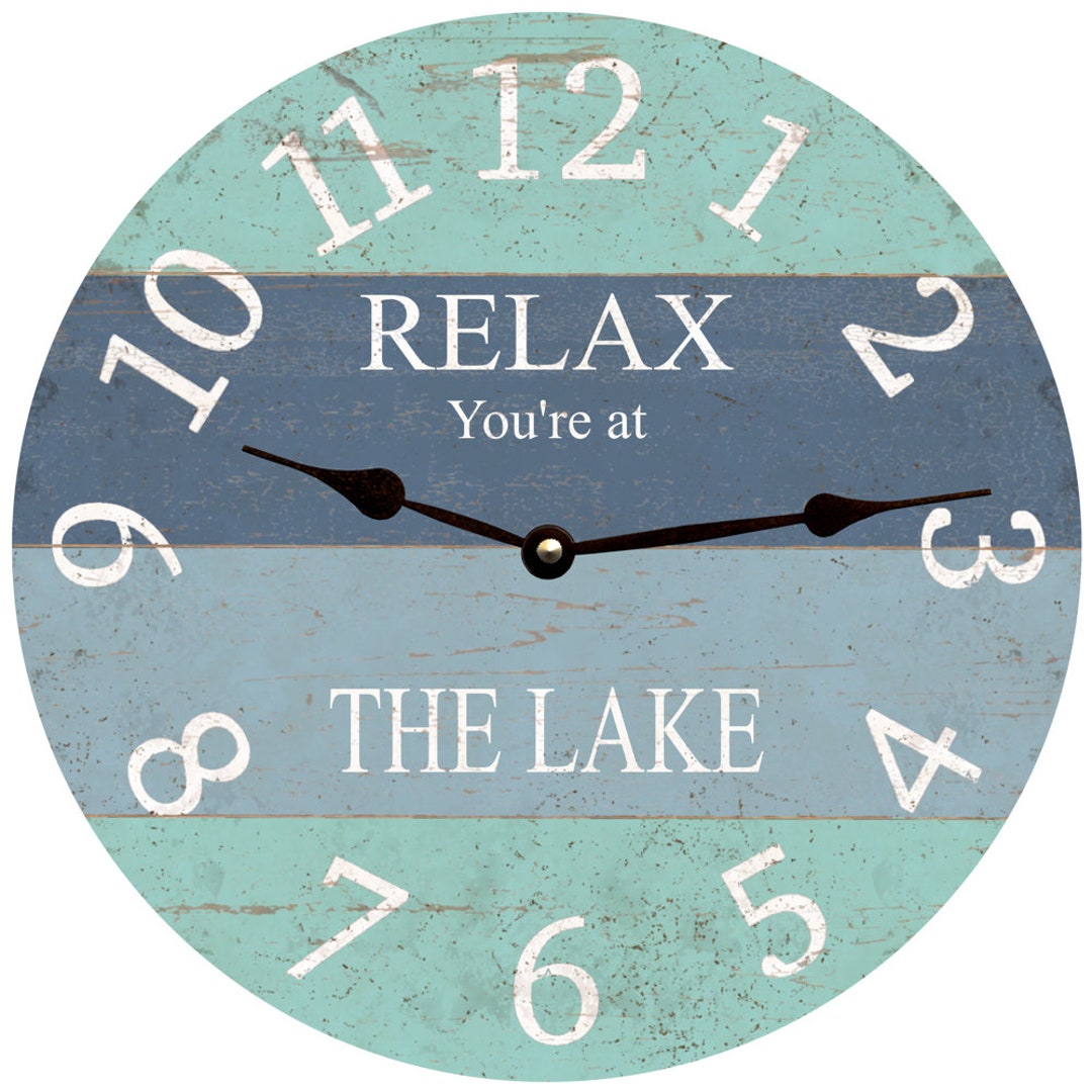 Relax You're at the Lake Clock – Perfect for Lakeside Living - Etsy