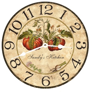 Personalized Italian Kitchen Clock - Etsy