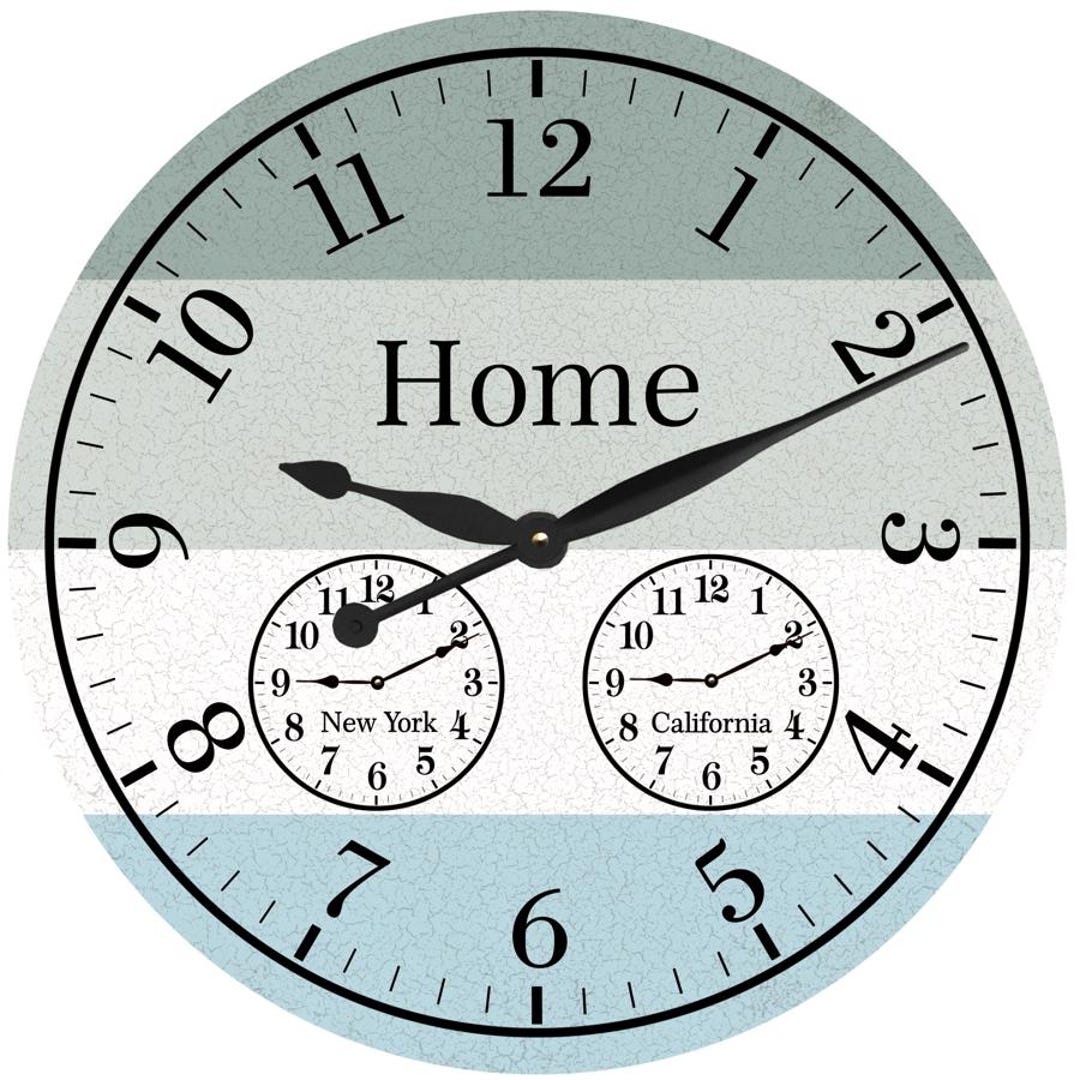 Time Zone Clock- Multi Zone Wall Clock - Etsy