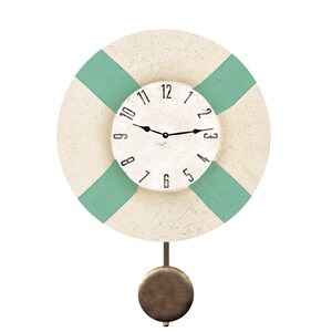 Beach Clock- Nautical Beach Themed Clock- Life Preserver Clock - Etsy